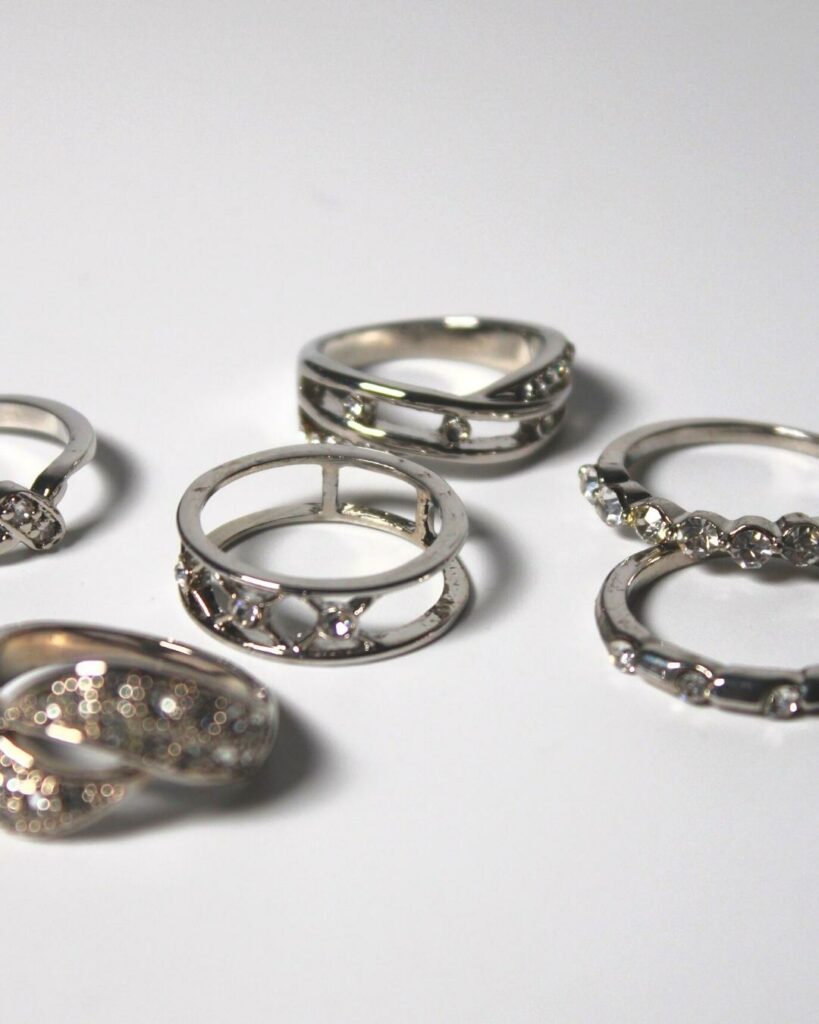 Crystal Seed Ring - Silver - Nuzha